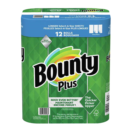 BOUNTY SELECT-A-SIZE 91CT - 2PLY – ONE WORLD SHOP
